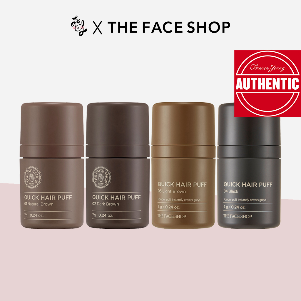 THE FACE SHOP Quick Hair Puff 7g (4 Colors) Hair Tint/Quick Hair Shadow ...
