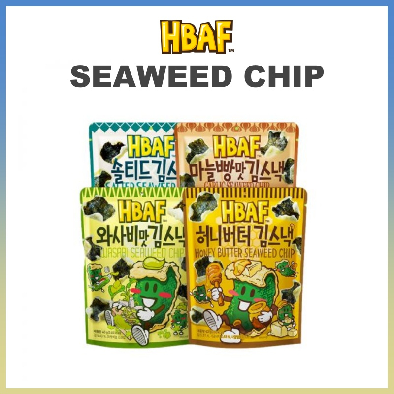 [HBAF] Chip Rong Biển 40g / Muối / Bơ Mật Ong / Wasabi / Galric ...