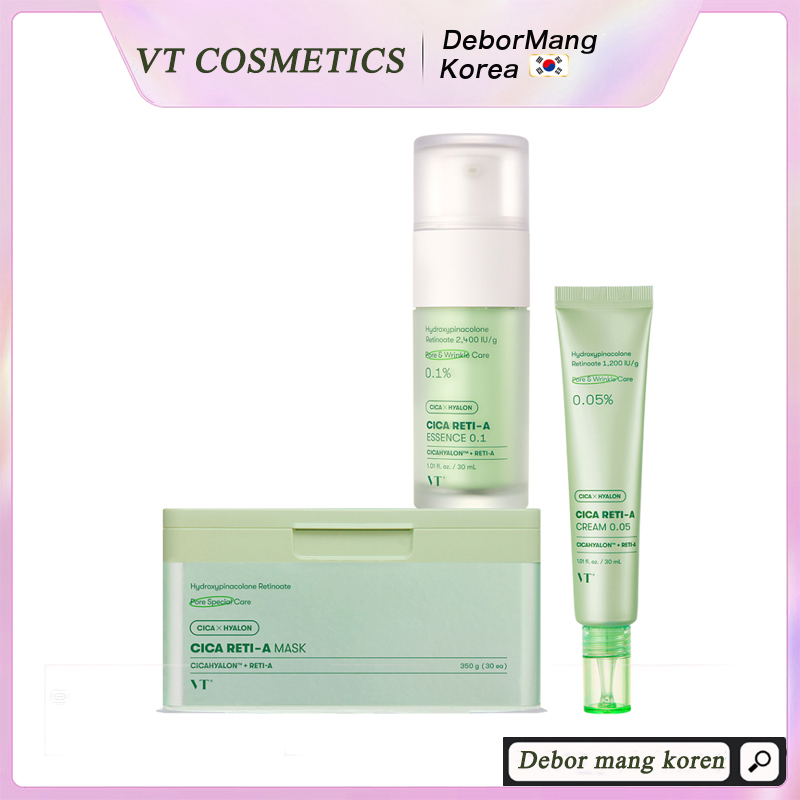 VT COSMETICS Set 30 Mặt Nạ cica retinol essence 0.1 & cream 0.05 & reti-a | Shopee Việt Nam