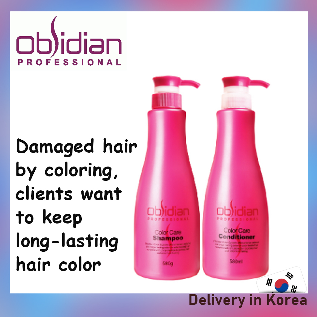 [ Obsidian] Dầu gội tóc nhuộm, dưỡng tóc, giữ cho tóc nhuộm bền màu Obsidian 580ml Hàn Quốc ...