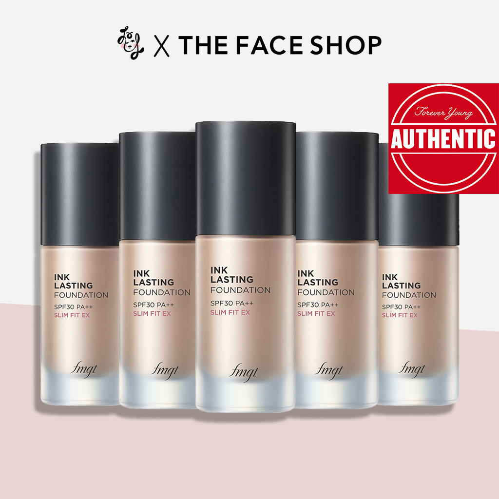 THE FACE SHOP Ink Lasting Foundation Slim Fit EX SPF30 PA++ 30ml(5Colors) | Shopee Việt Nam