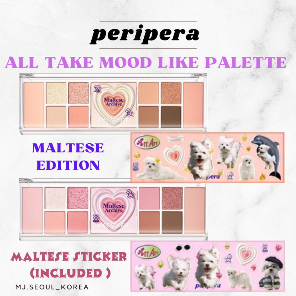Bảng Phấn peripera ALL TAKE MOOD LIKE Maltese Archive 2 Màu Phiên Bản ...