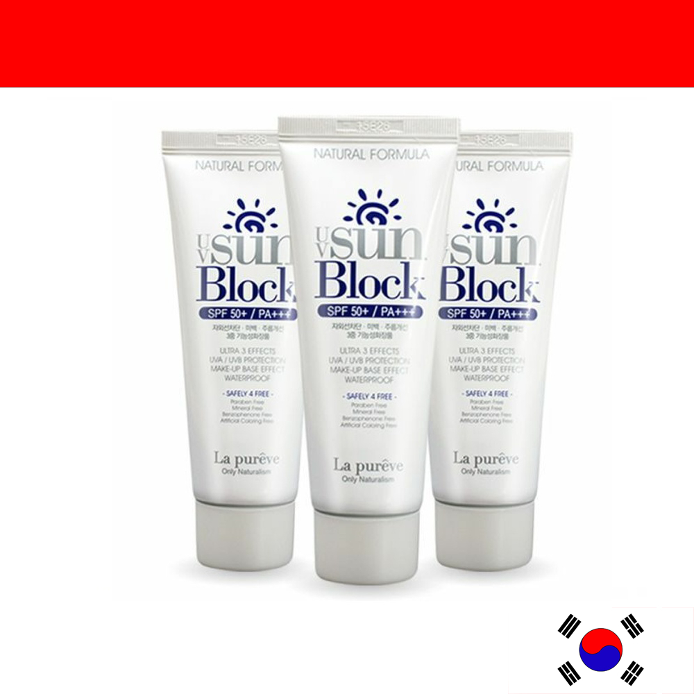 [lapureve] Kem chống nắng UV SUN BLOCK 50ml 3pcs makeup cosmetic korean ...