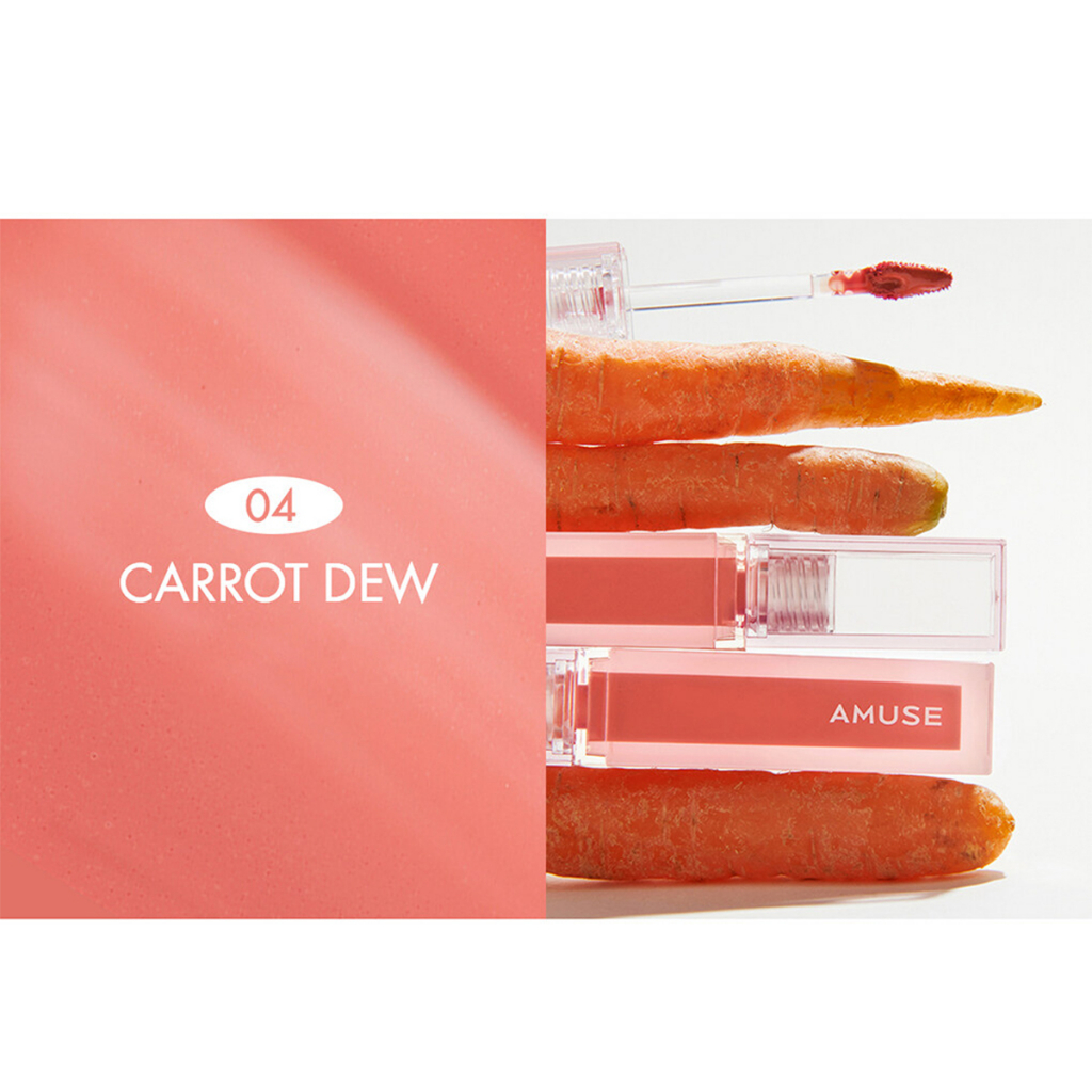 [AMUSE] (NEW) Son DEW TINT LIP TINT (4 Màu)| Son Bóng Nước Ngọt Ngào boksoonga VEGAN Tùy Chọn ...
