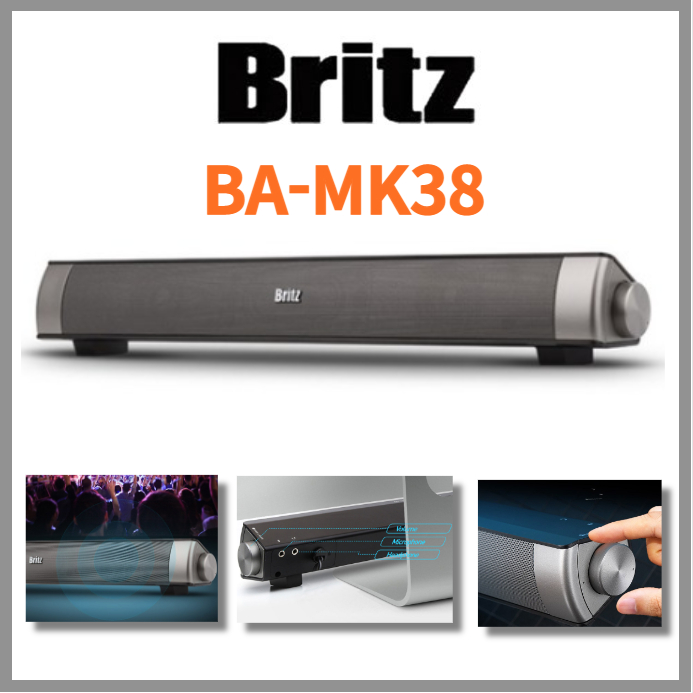 Britz Loa BA-MK38 Có Đèn LED / Màn Hình LCD Cổng USB Và Micro Cho Máy Tính laptop | Shopee Việt Nam