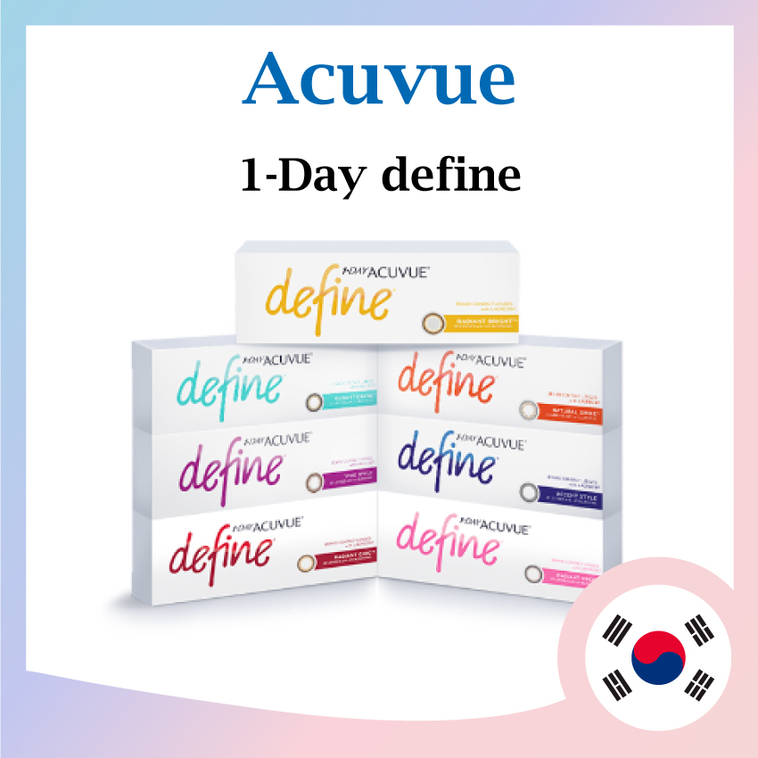 [Acuvue] Define Daily Disposable 1 Day Cosmetic Color Contact Lenses ...