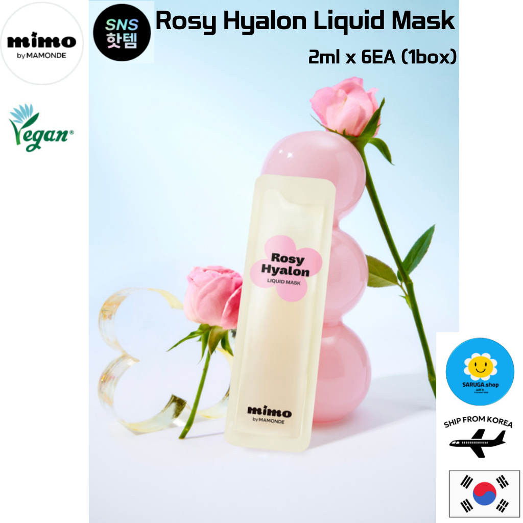 [Mimo của Mamonde] Mặt nạ dạng lỏng Rosy Hyalon - 2ml x 6EA (1 hộp) | Shopee Việt Nam
