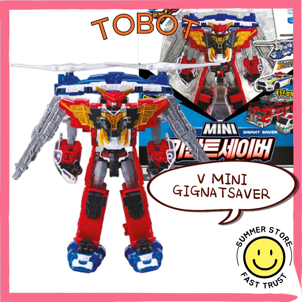 Tobot V Mini GIGANT TIẾT KIỆM Transformer Robot Đồ chơi Hình 4 xe kết ...