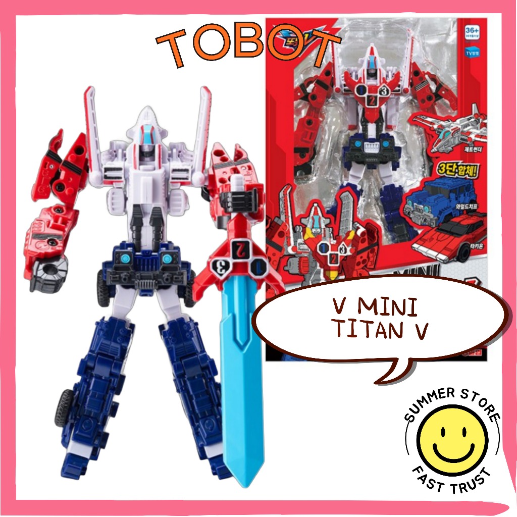 Đồ chơi Robot biến hình Tobot V Mini TITA V Hình 3 xe kết hợp | Shopee ...