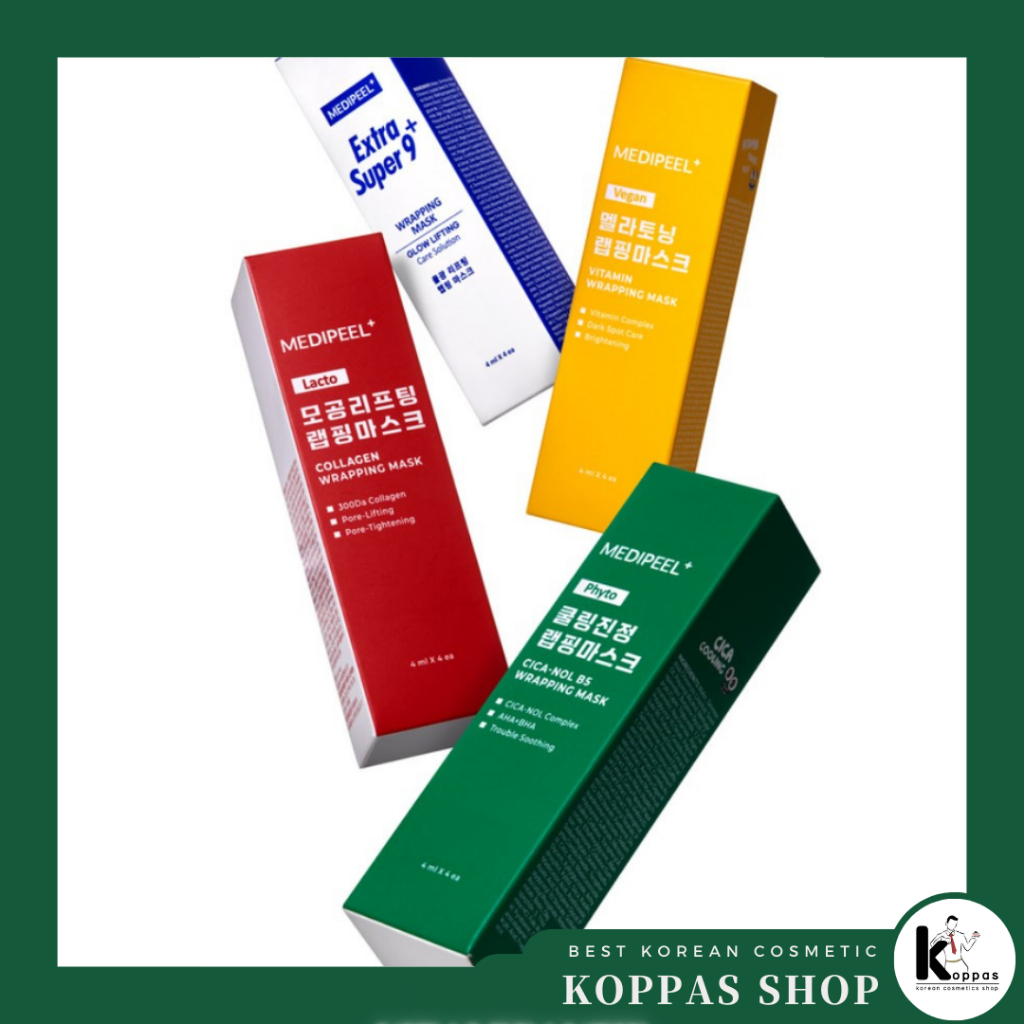 [MEDIPEEL] Wrapping Mask Mặt nạ gói 4 loại (4ml x 4ea) Extra Super9 ...