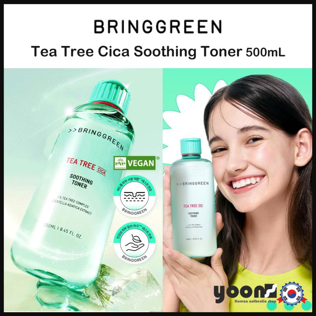 [Bringgreen] Tea Tree Cica Soothing Toner 500mL _ Từ Hàn Quốc | Shopee Việt Nam