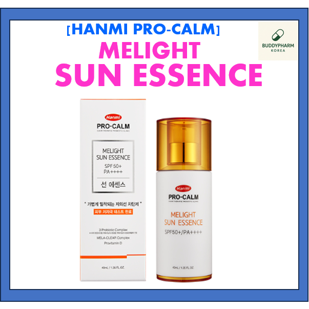 HANMI PRO-CALM MELIGHT SUN ESSENCE Daily UV Defense SPF50 + / PA ...