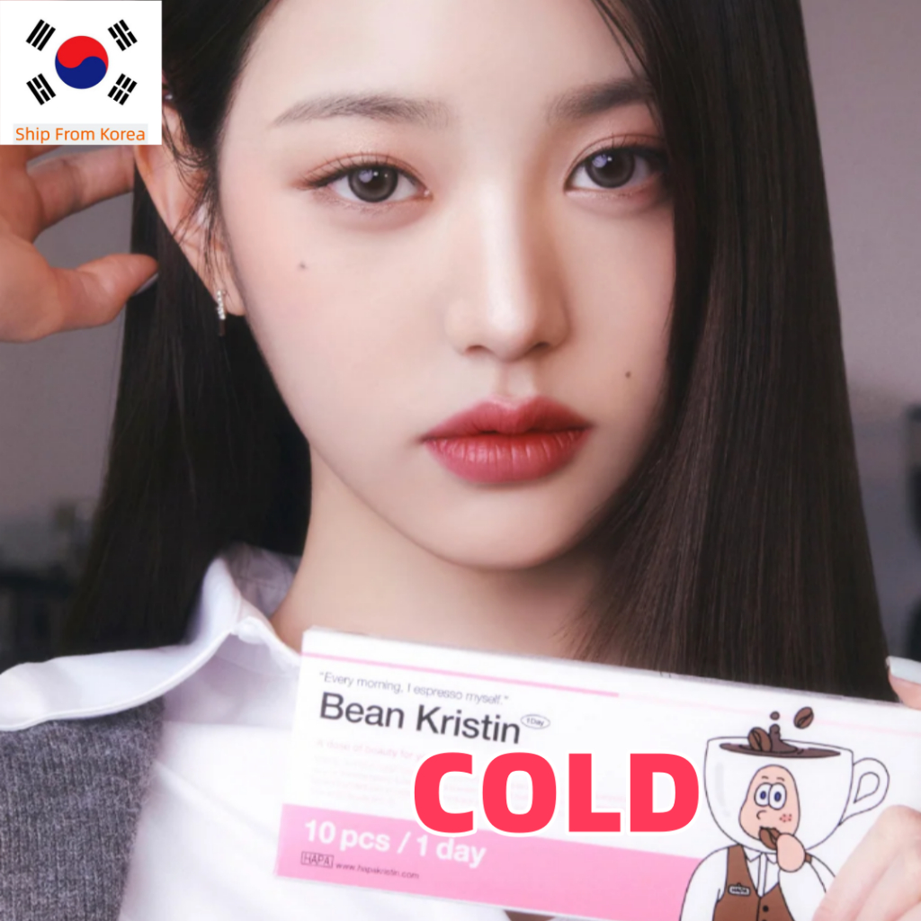 Hapa Kristin Bean Kristin 1Day - Kính áp tròng 10P màu nâu lạnh, ống ...