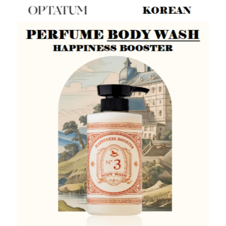 [Optatum] Nước hoa Body Wash Happiness Booster 500ml Kiểm soát cơ thể, Sản phẩm cơ thể, Tẩy tế ...
