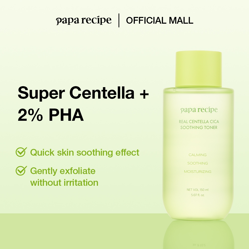 Papa recipe Real Centella Cica Soothing Toner (150ml) | Shopee Việt Nam