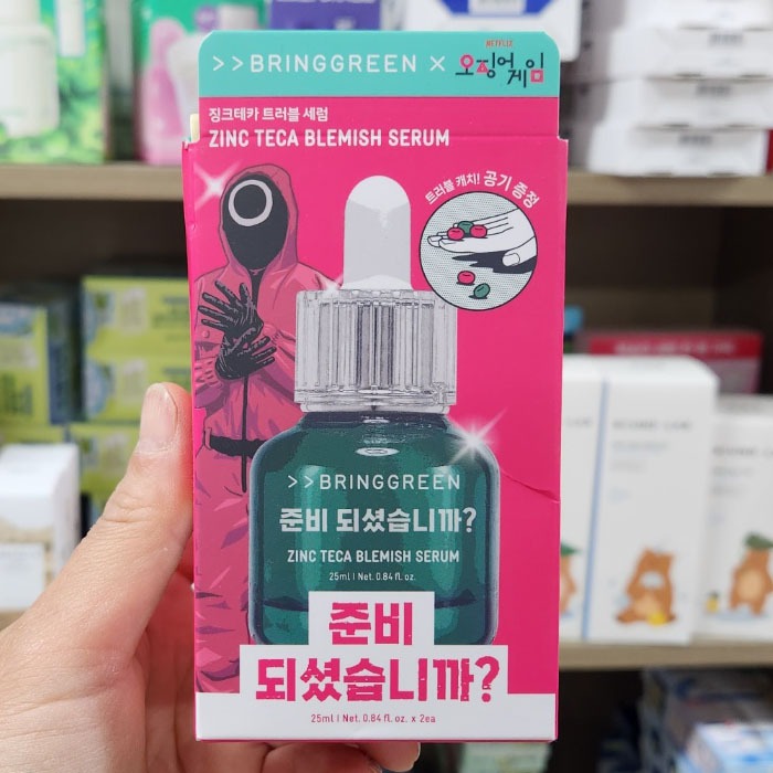 [Bringgreen x Squid Game] Zinc Teca Blemish Serum 25ml + Refill 25ml ...