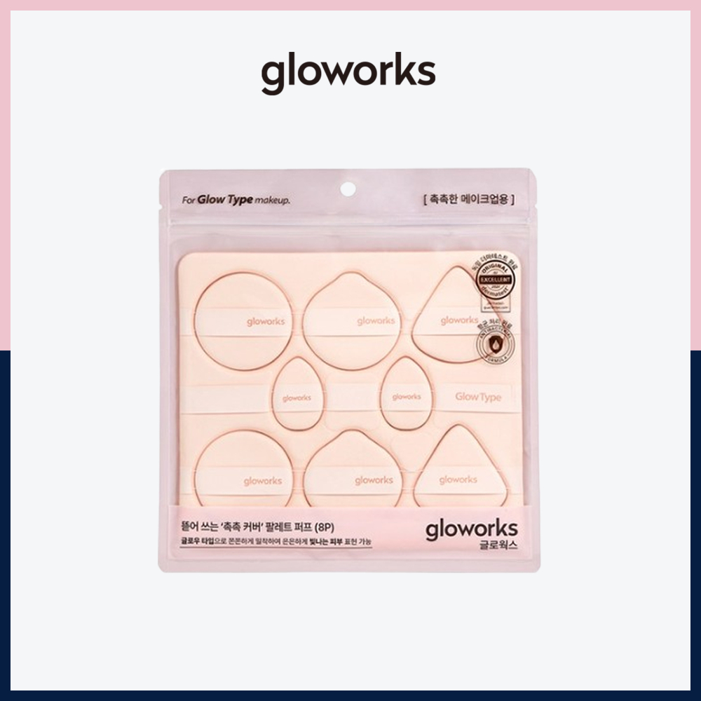 Bảng Puff Che Độ Ẩm Mở Gloworks Bộ 8 Màu Be, 1 Bộ | Shopee Việt Nam