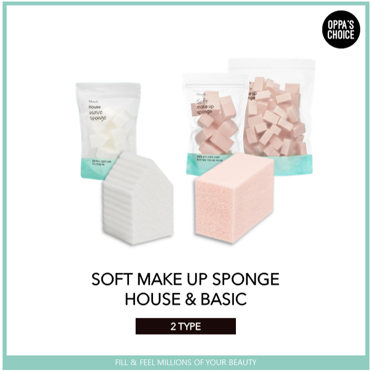 [Ready Stock] Makeup Foam FILLIMILLI SOFT MAKE UP SPONGE (14P / 80P ...