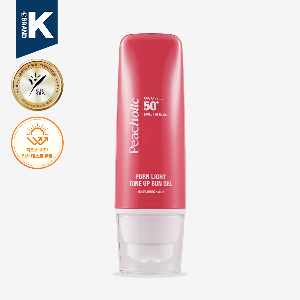 Peacholic PDRN Light Tone Up Sun Gel 50ml | Shopee Việt Nam
