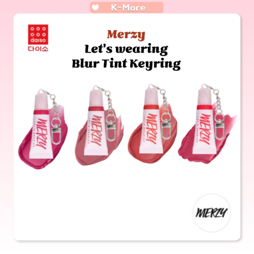[Daiso] Merzy _ LET 'S WEARING Blur Tint Móc khóa – Soft Matte Lip Tint | 4 sắc thái | Trang ...