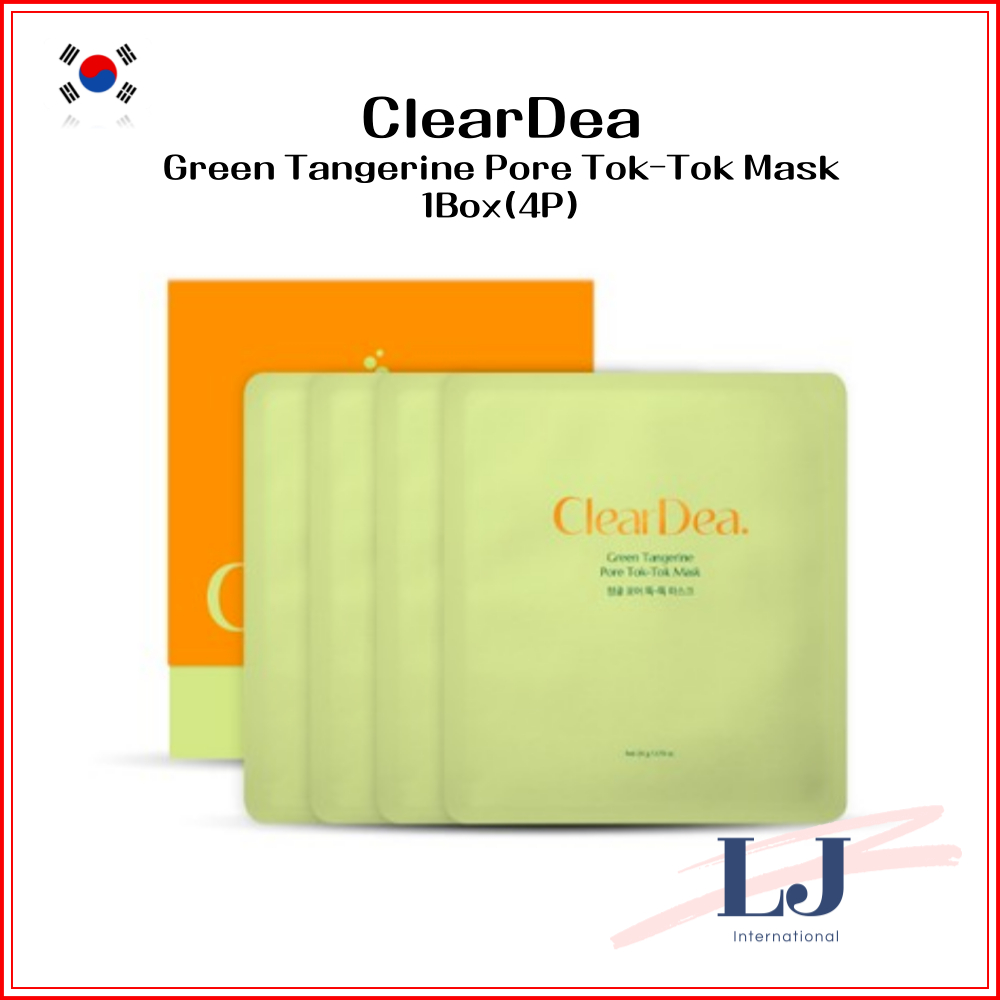 [NEW]ClearDea Green Tangerine Pore Tok-Tok Mask 1Box (4P) | Shopee Việt Nam