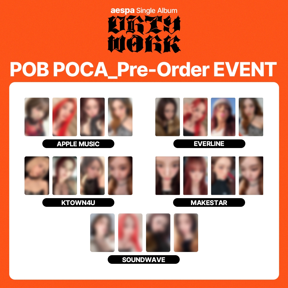 [SET] aespa Single Album [ Dirty Work ] POB PHOTOCARD | Shopee Việt Nam