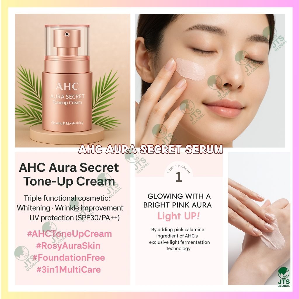 KEM TONE-UP [AHC] KEM TONE-UP AURA SECRET SPF30 PA + + [Làm sáng & UV Block] | Shopee Việt Nam