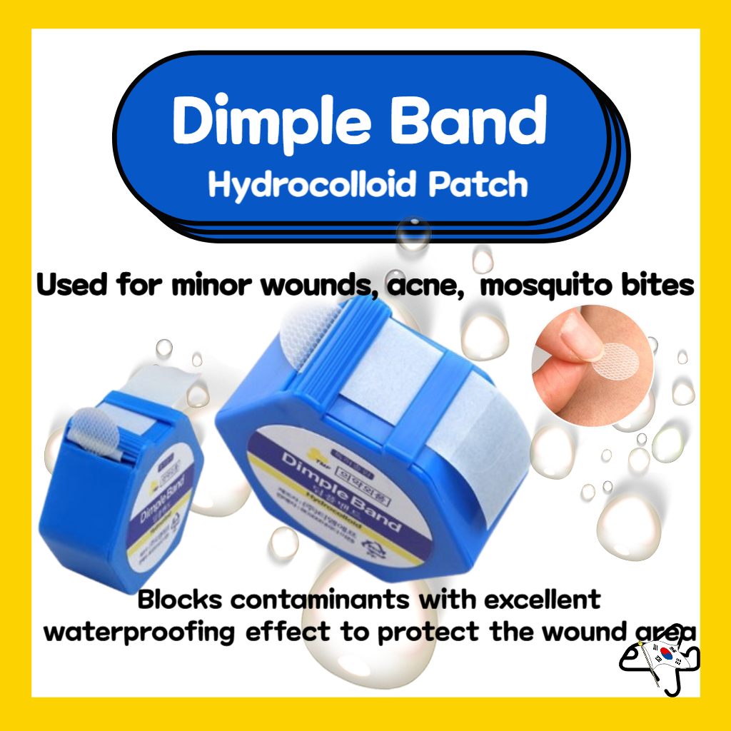 Miếng dán mụn Hàn Quốc Dimple Band 70 miếng 15mm Hydrocolloid Acne Patch Miếng dán mụn trứng cá ...