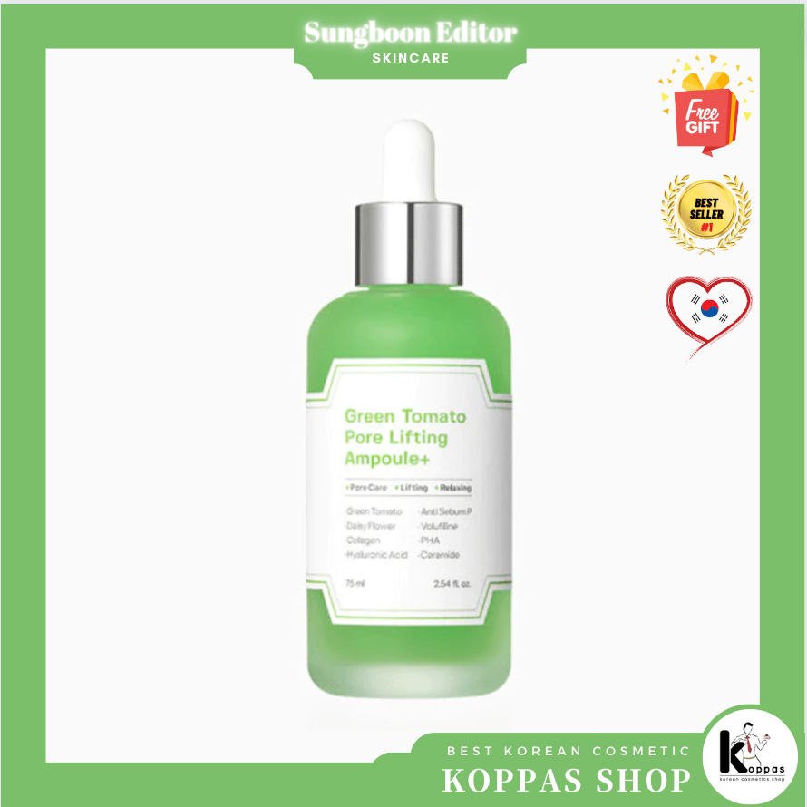 SUNGBOON EDITOR Green Tomato Pore Lifting Ampoule Plus 75ml Xanh Cà ...
