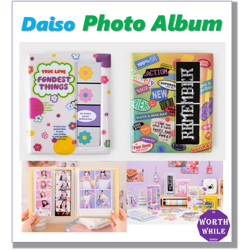DAISO Album Sưu Tầm Ảnh Hoa Cúc Hàn Quốc / Rộng 4 Ngăn (20 / 60 Túi) | Shopee Việt Nam