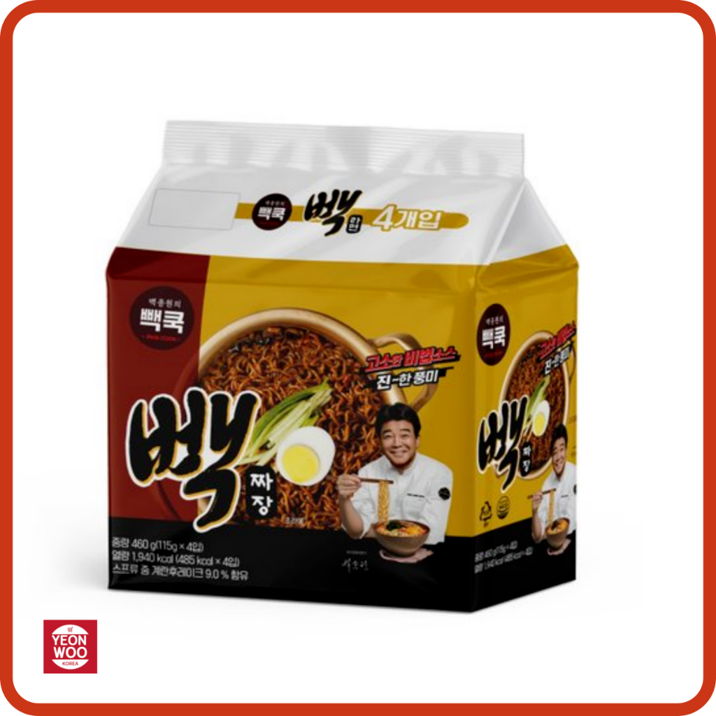 [The Bone] Mì Hàn Quốc Paik Cook Paik jong won jajang myeon 560g (140g × 4) từ Hàn Quốc | Shopee ...