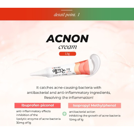 Acnon Cream Aclean Gel Điều Hỗ trợ giảm mụn Mụn đỏ, Mụn nhọt, Mụn nhọt ...