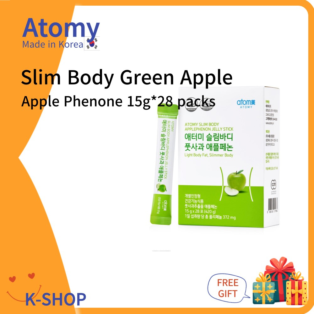 Atomy Slim Body Green Apple Jelly Stick (15g x 28 chiếc) | Shopee Việt Nam