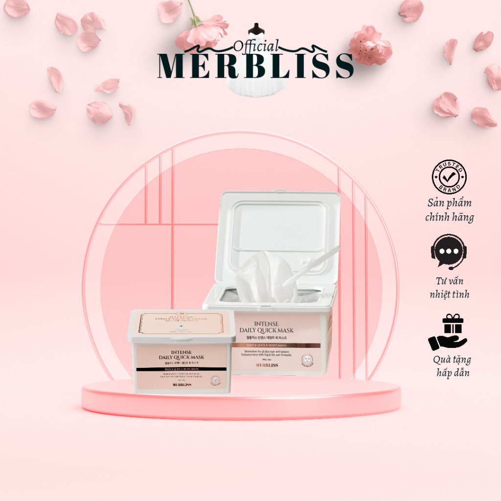 (Combo 30 chiếc) Mặt Nạ Dưỡng Ẩm Hàng Ngày Merbliss Intense Daily Quick ...