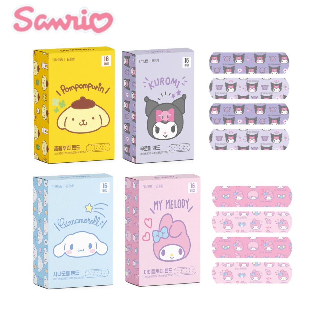 [Sanrio] Set 16 Cuộn Băng Dính Hình Hello Kitty Melody / Melody / Cinammoroll / PompomPurin Dễ ...