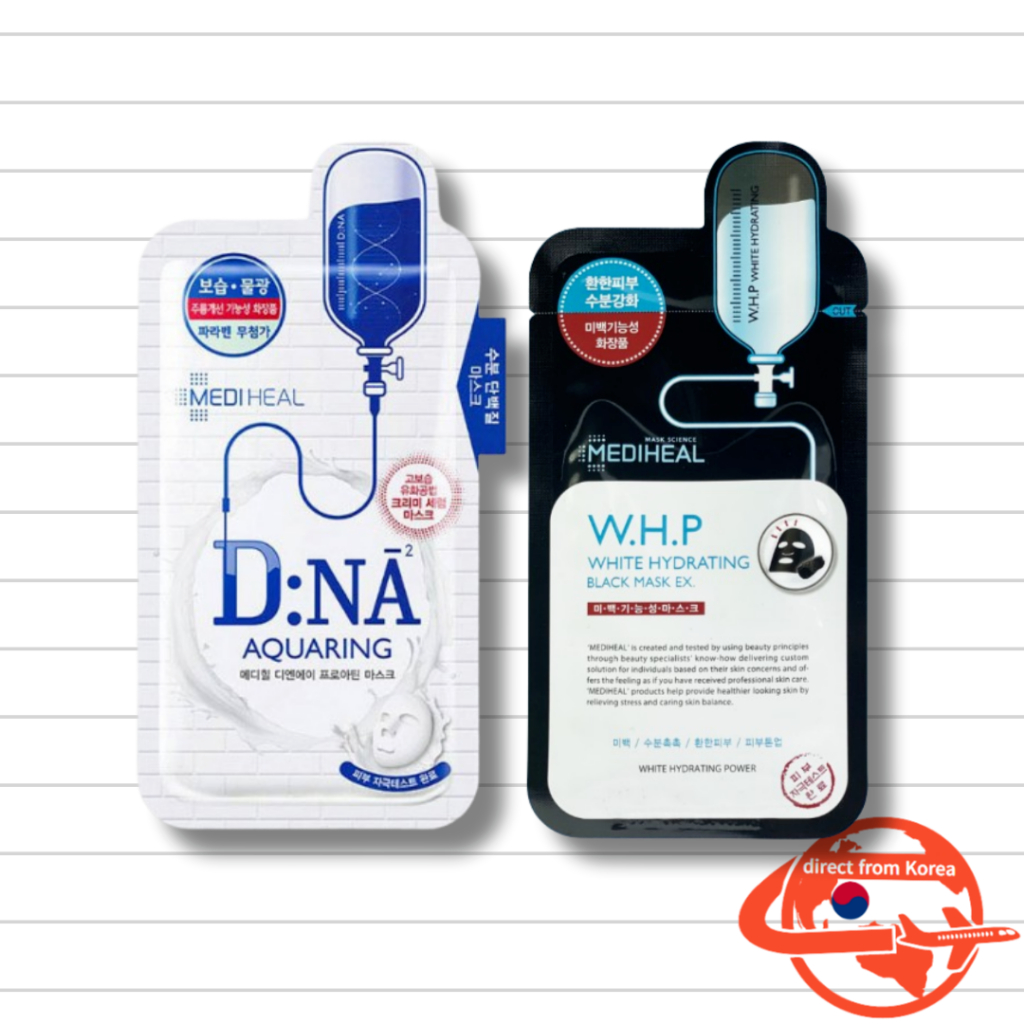 MEDIHEAL Set 10 Mặt Nạ Than Hoạt Tính dna proatin Làm Sáng Da | Shopee ...