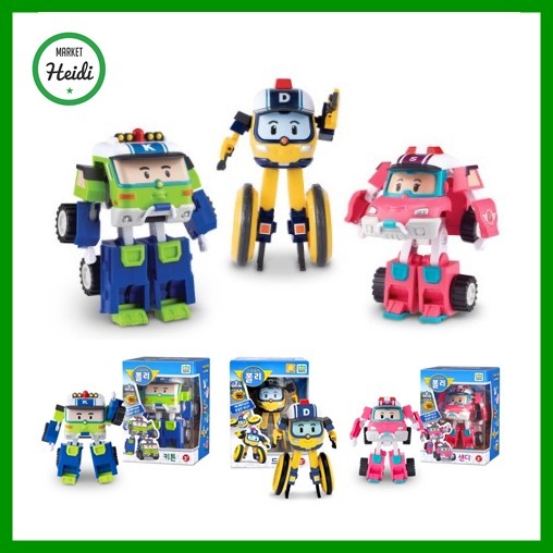 [Poli ROBOCAR☆Korea] Đội cứu hộ sa mạc Robocar Poli 4 inch DRONEY SANDY ...