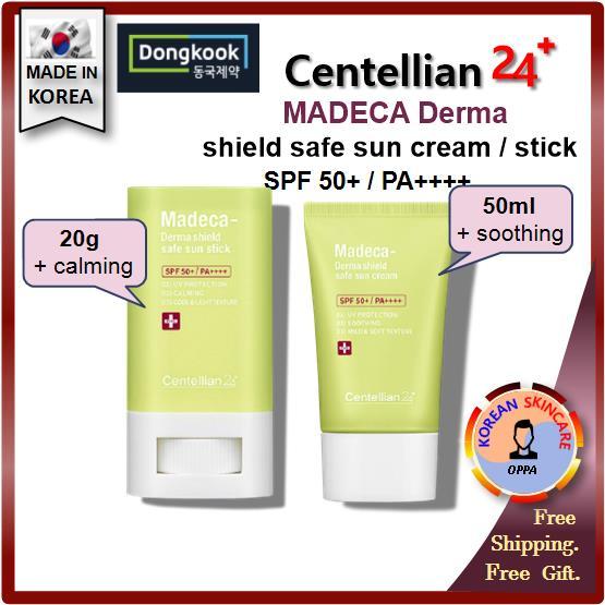 [Centellian24] Madeca Derma shield safe sun stick 20g /sun cream 50ml | Shopee Việt Nam