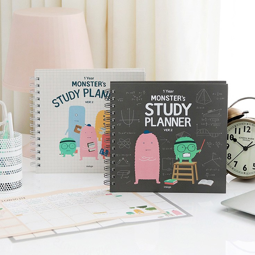 INDIGO Monster's Study Planner 1 Year Ver.2 | Shopee Việt Nam
