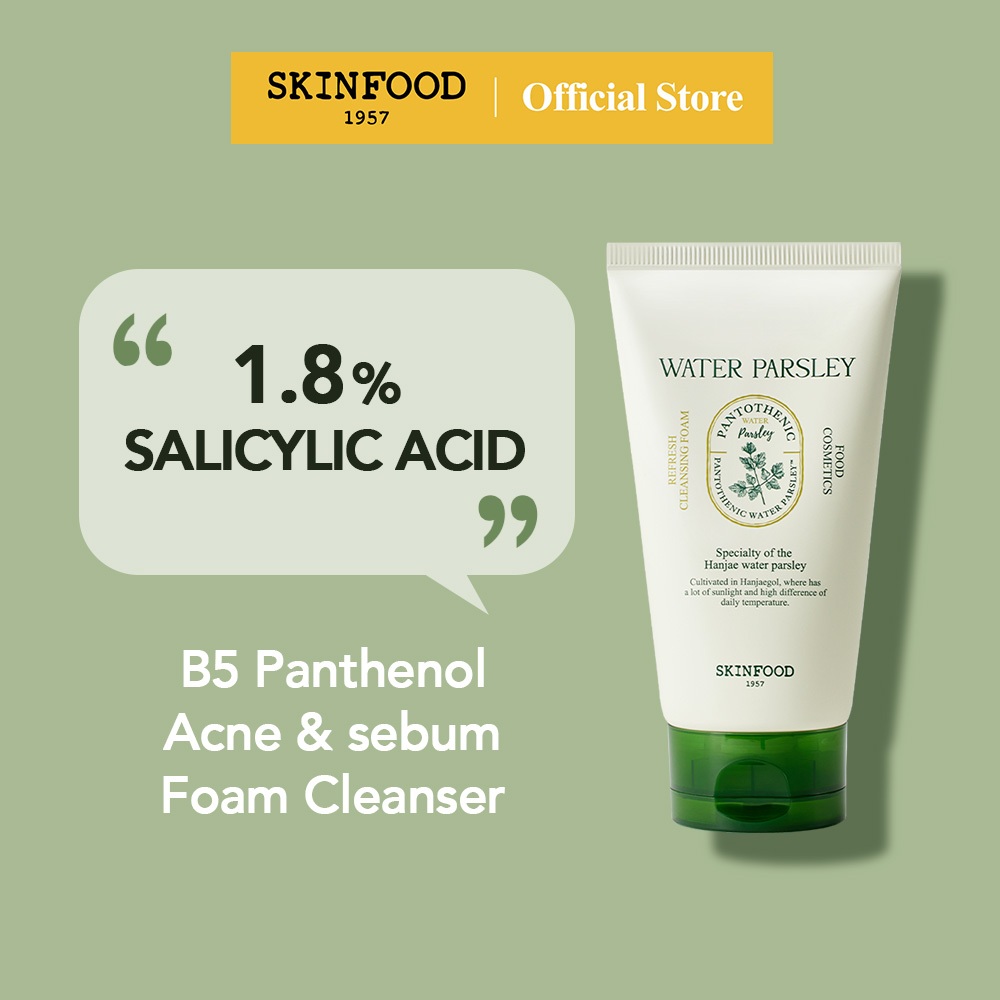 [SKINFOOD Official] Sữa rửa mặt rau mùi tây nước tạo bọt chứa B5 làm ...