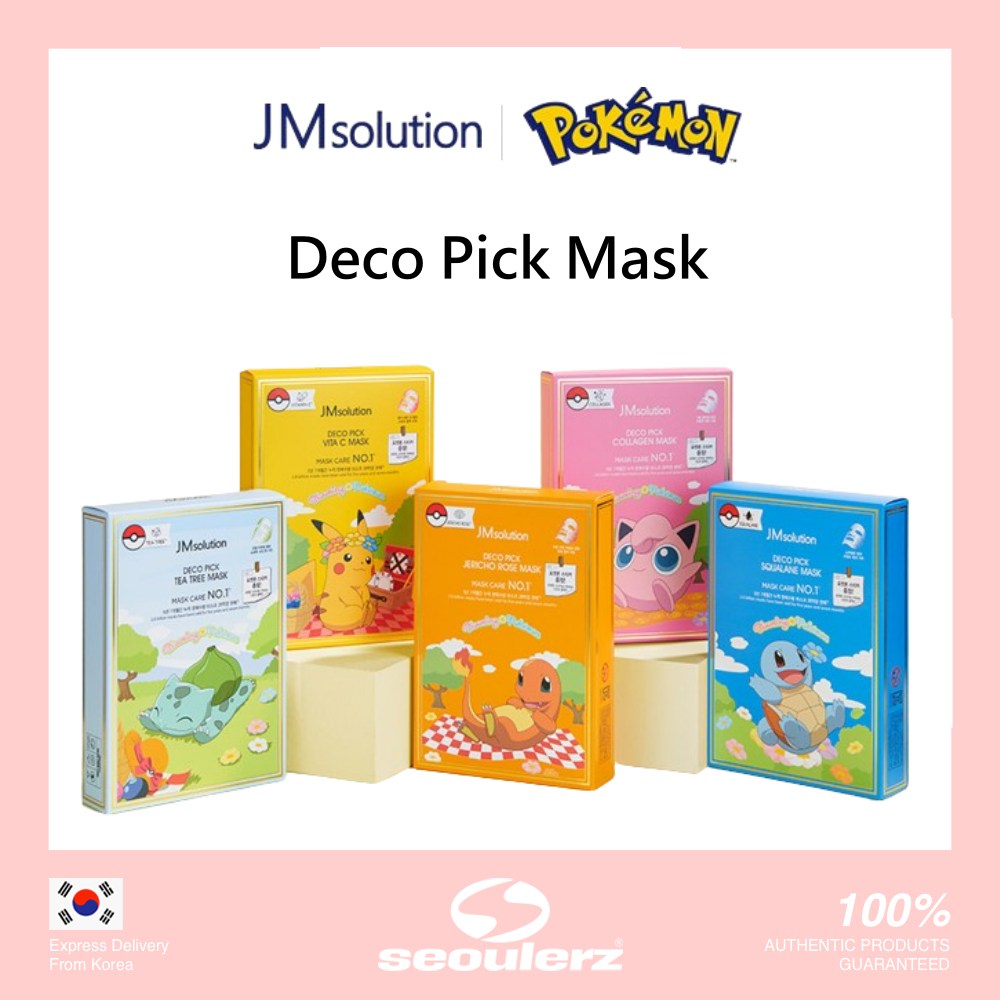[JM SOLUTION x POKEMON] Deco Pick Mask 30ml*10ea + Sticker | Shopee ...