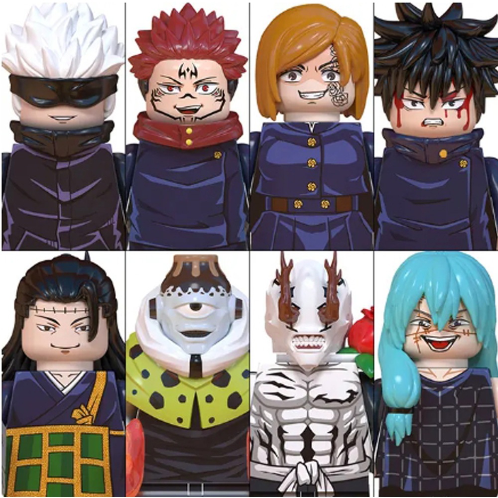 Bộ 8 Món Đồ Chơi lego Xoay Tùy Chỉnh jujutsu | Shopee Việt Nam