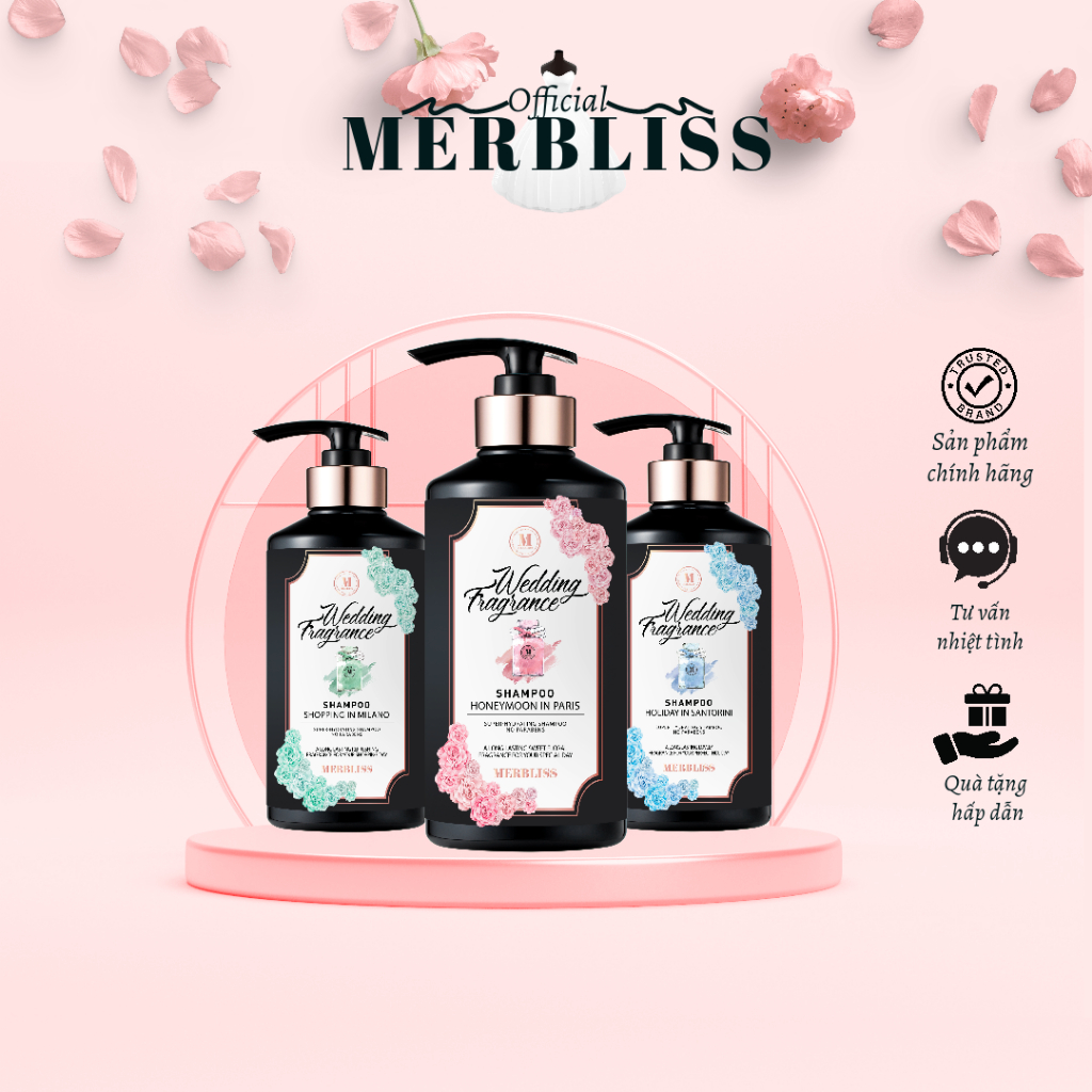 Dầu Gội Hương Nước Hoa Merbliss Wedding Perfume Shampoo 500ml Dưỡng Ẩm ...