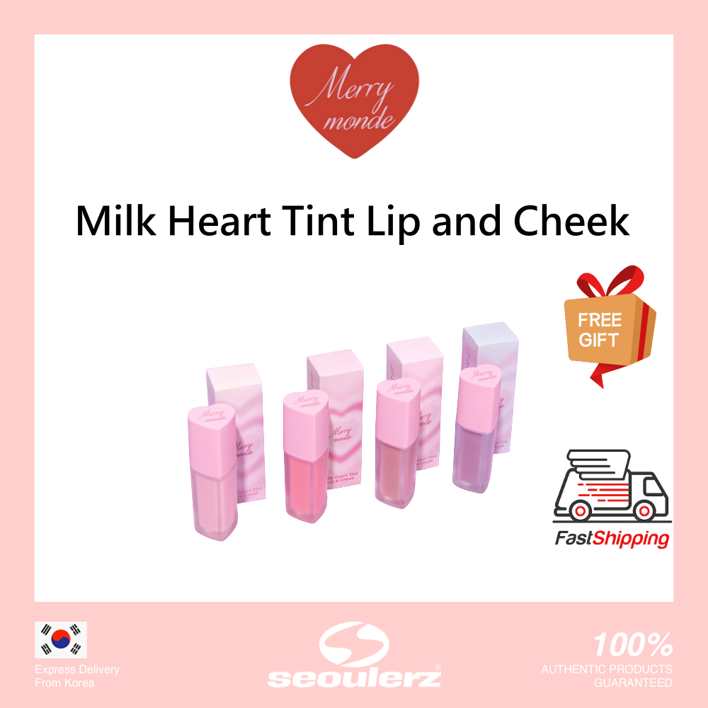 [Merry Monde] Milk Heart Tint Lip and Cheek 4 Colors | Shopee Việt Nam
