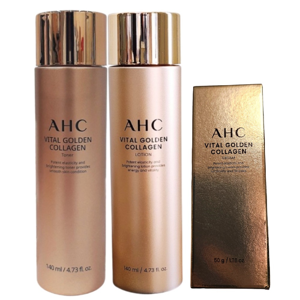 [Ahc] Vital Golden Collagen Toner 140ml Lotion 140ml Kem 50g | Shopee Việt Nam