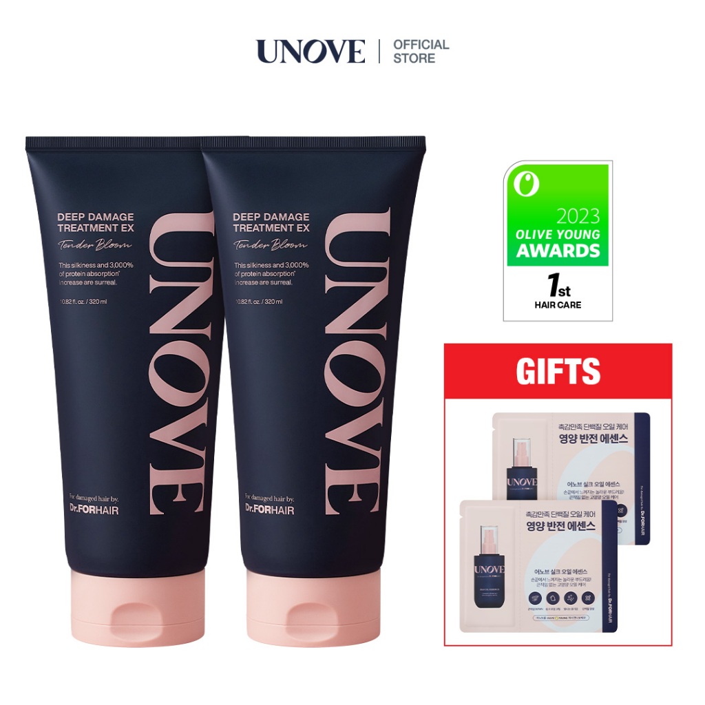 [UNOVE Official]DẦU XẢ PHỤC HỒI SÂU TÓC HƯ TỔN - UNOVE Deep Damage Treatment EX 320ml | Shopee ...