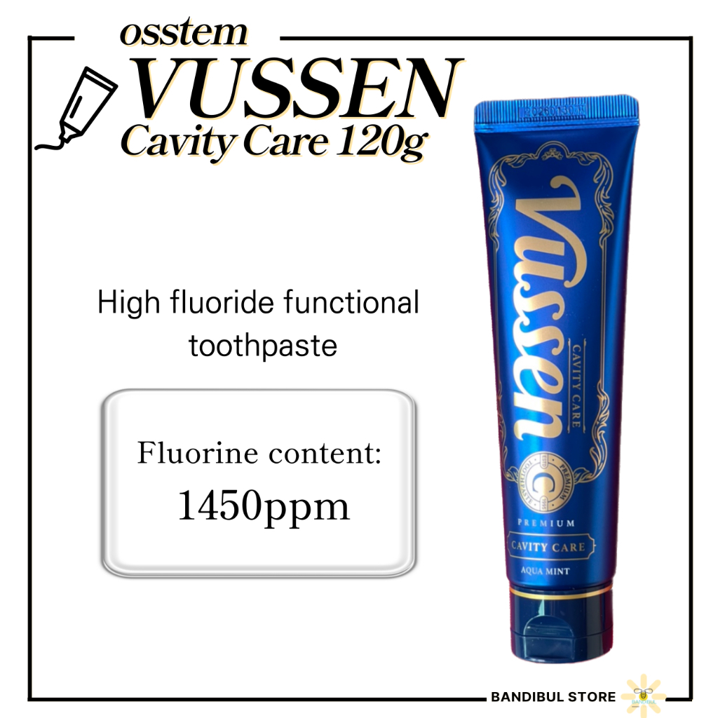 [Vussen] C Cavity Care Toothpaste Aquamint Flavor 120g | Shopee Việt Nam