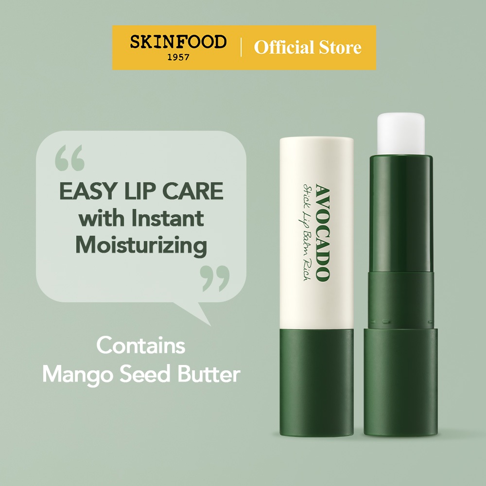 [SKINFOOD Official] Son dưỡng quả bơ dưỡng ẩm dài lâu Avocado Stick Lip ...