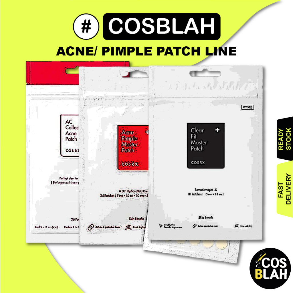 Cosrx Hydrocolloid Acne Pimple Patches & Clear Fit Master Patch & Ac ...