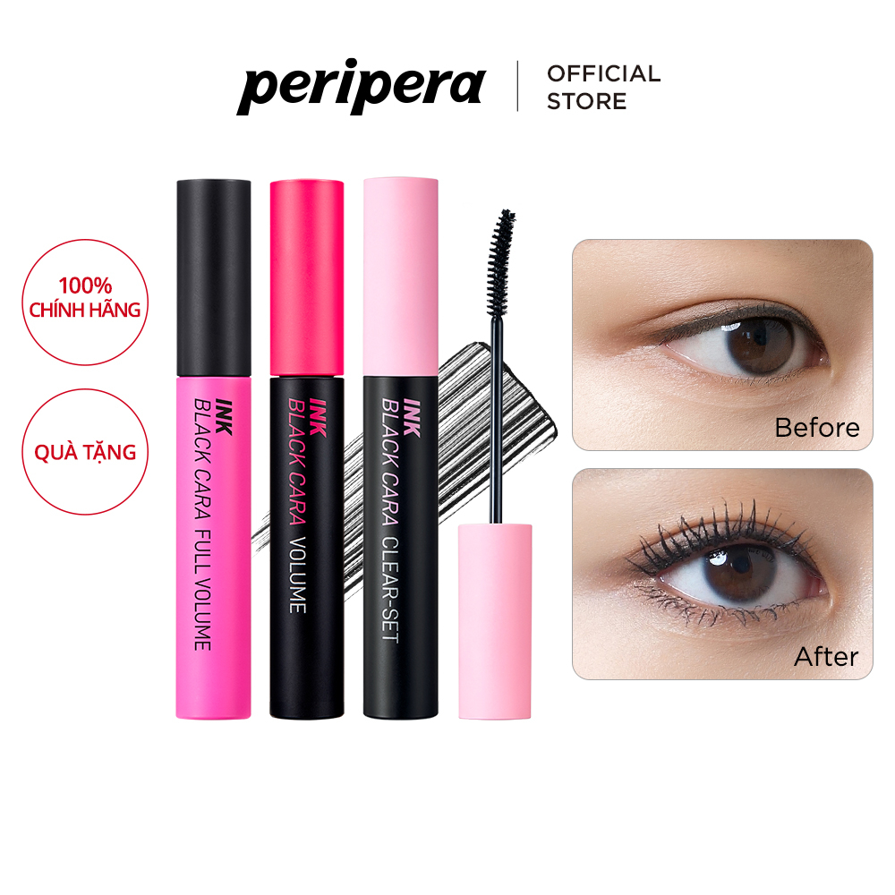 Mascara PERIPERA màu đen cong lâu chống nước 7g | Shopee Việt Nam